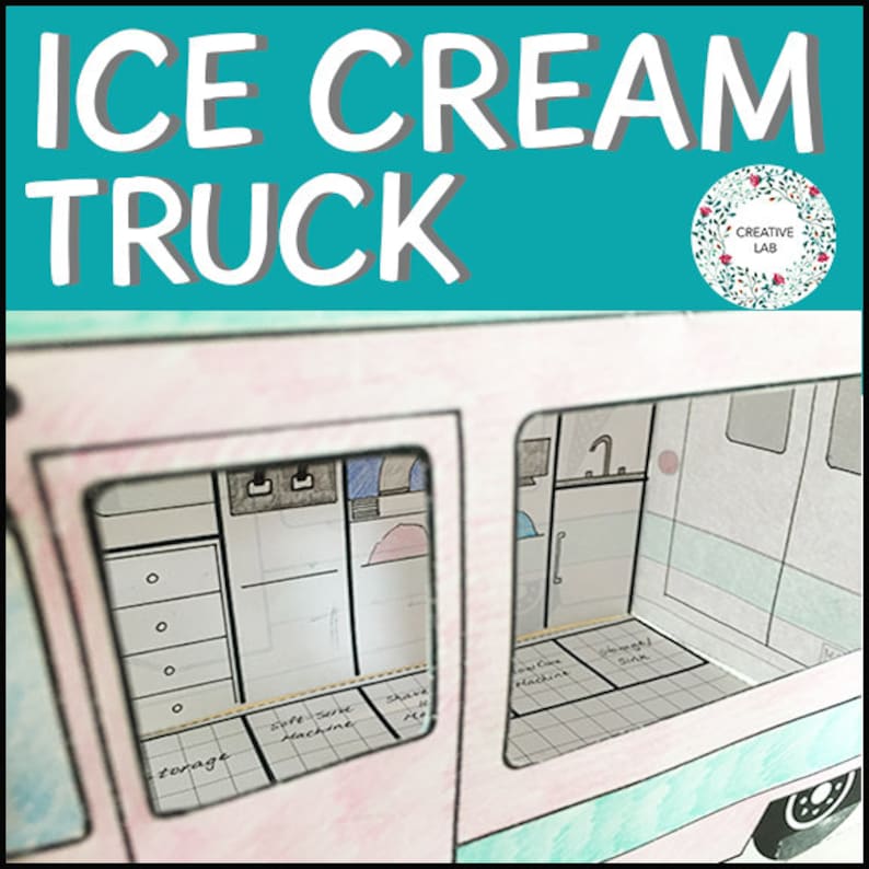 Math Craft Multiplying Decimals Project Design an Ice Cream Truck Area ...