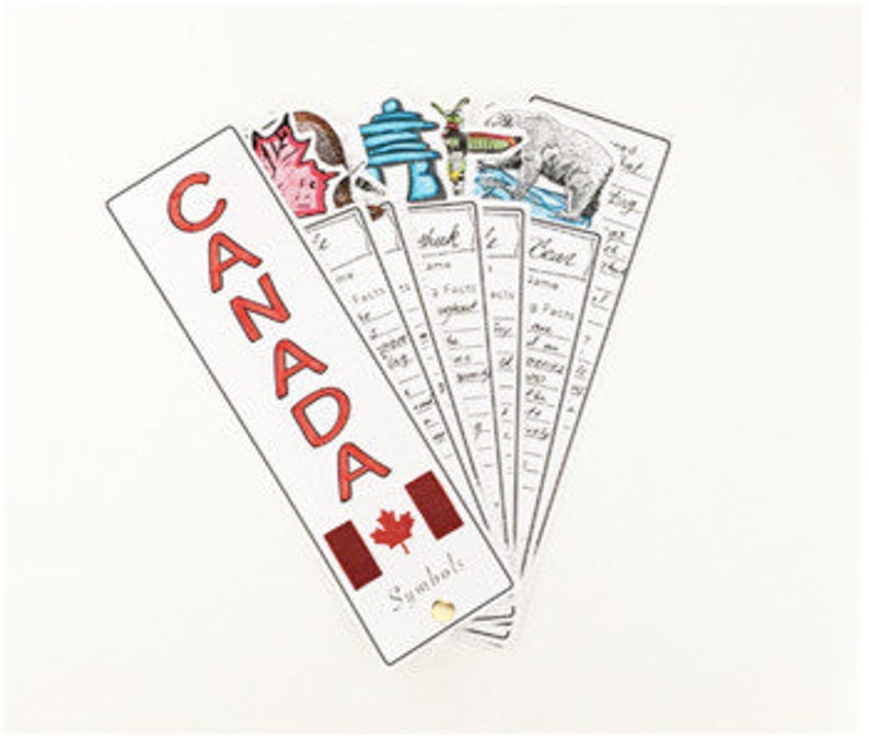 Canada Symbols Project Craft - Interactive Fan - PBL // Printable ...