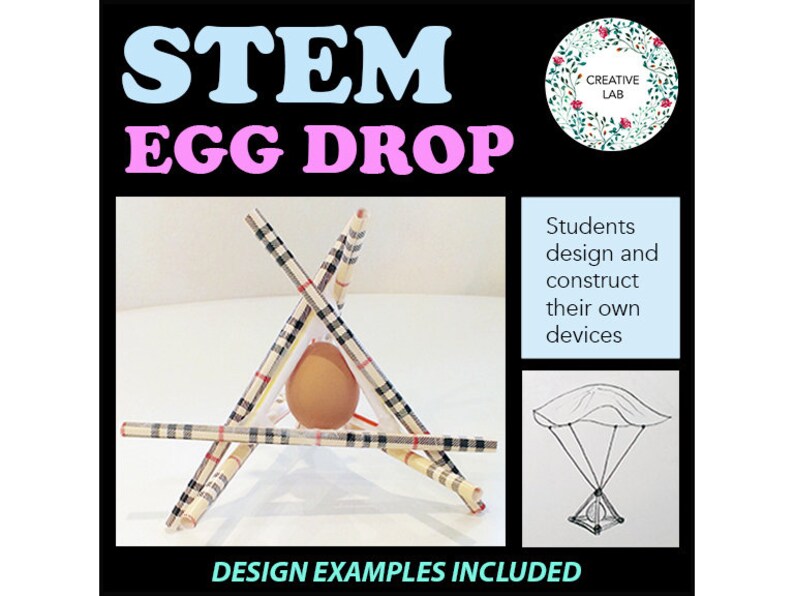 Egg Drop Challenge STEM Contest // Printable Teaching - Etsy