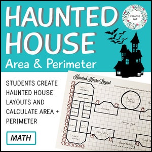 Math Haunted House Design - Area & Perimeter - Halloween Math ...