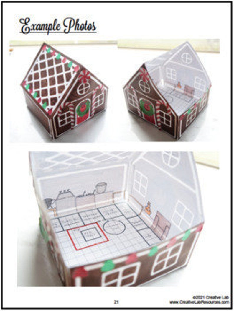 Multiplication Math Build a Gingerbread House Christmas - Etsy