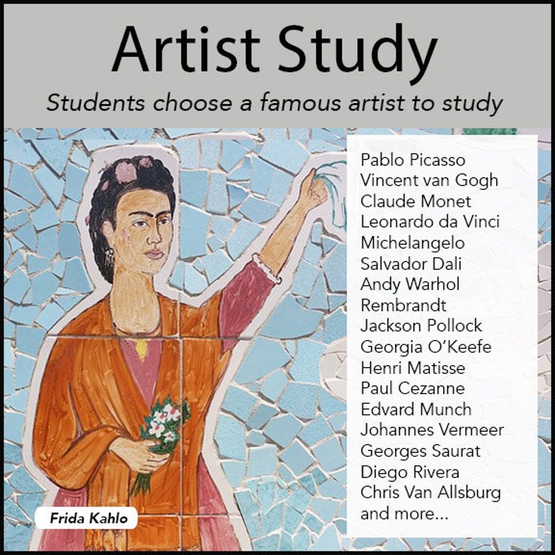 Artist Research Project - PBL // Printable Teaching Resource // No Prep ...