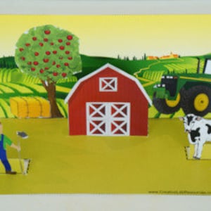 Farm Barn Scene 3D Craft Activity - 100% Editable // Printable Teaching ...