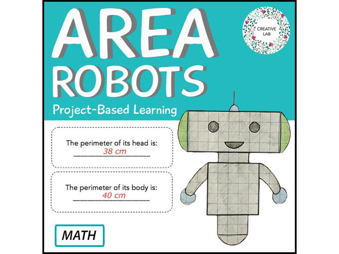 Area Robots - Math PBL // Printable Teaching Resource // No Prep ...