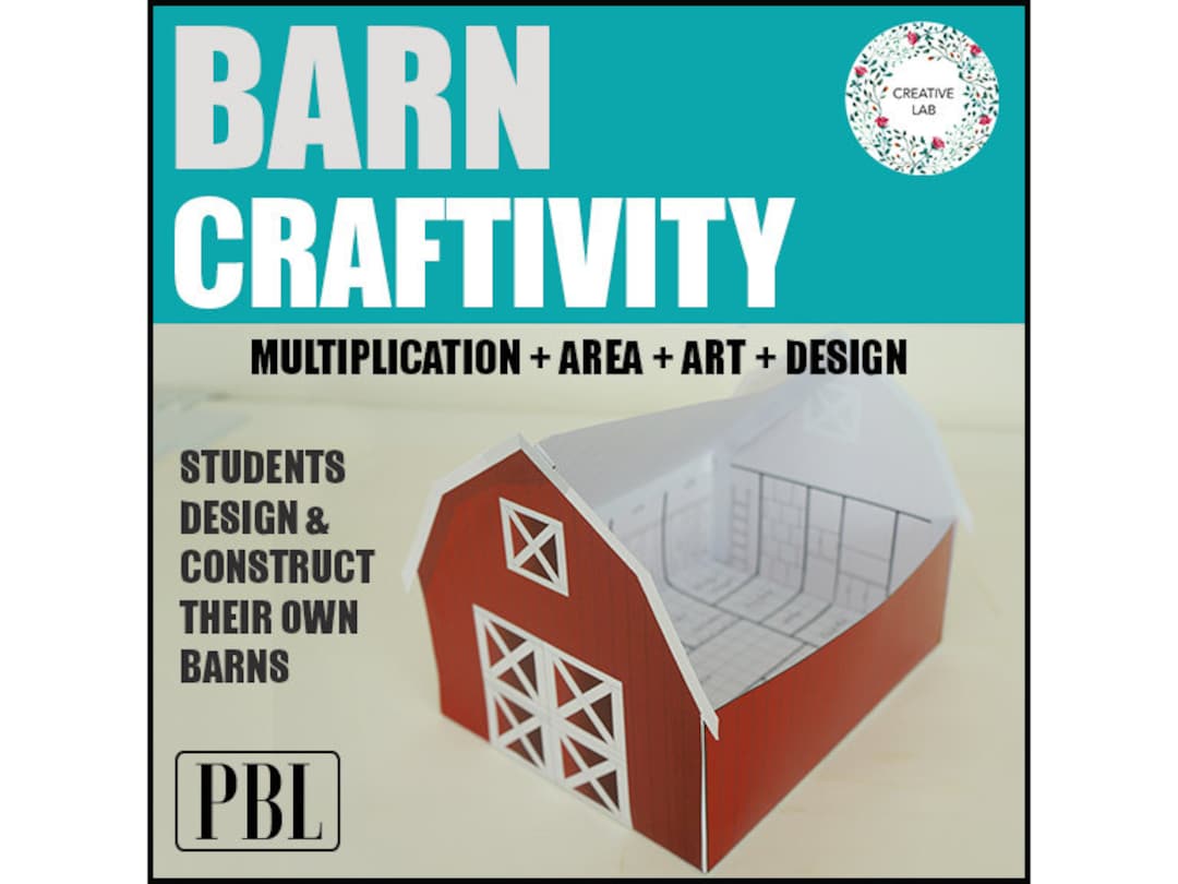 Build a Barn / Farm Craft - Math & Design // Printable Teaching ...