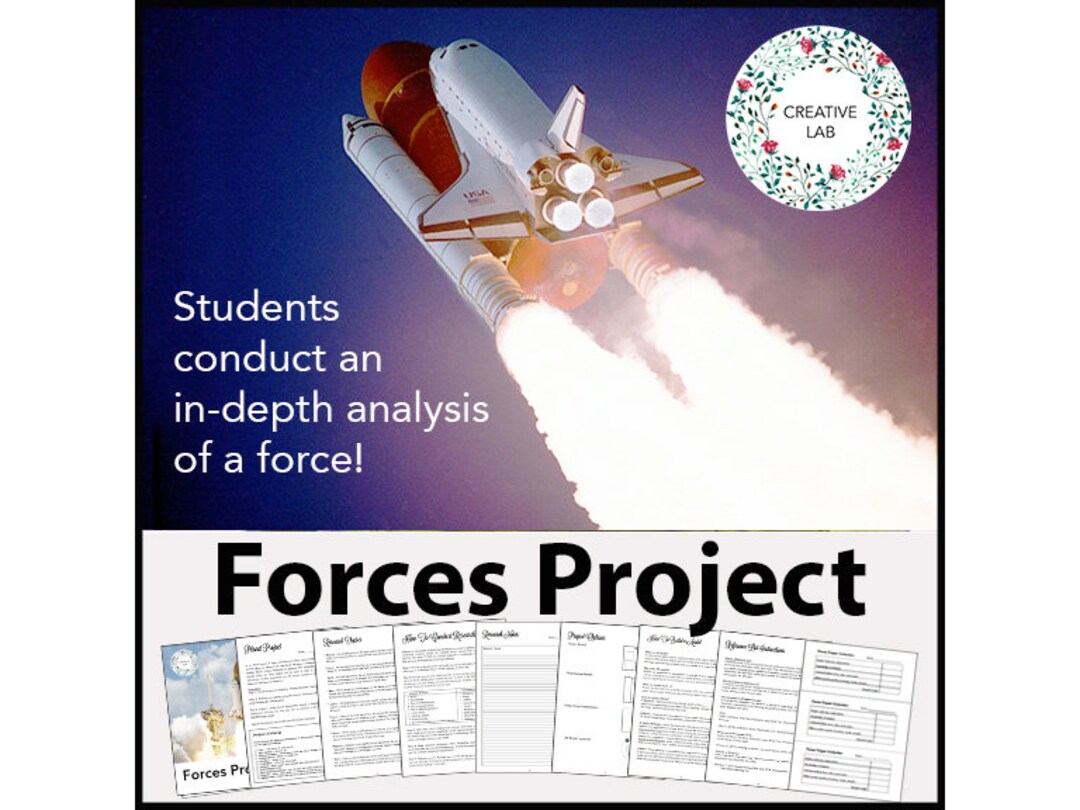 Forces Research Project PBL Project Based Learning // Printable ...