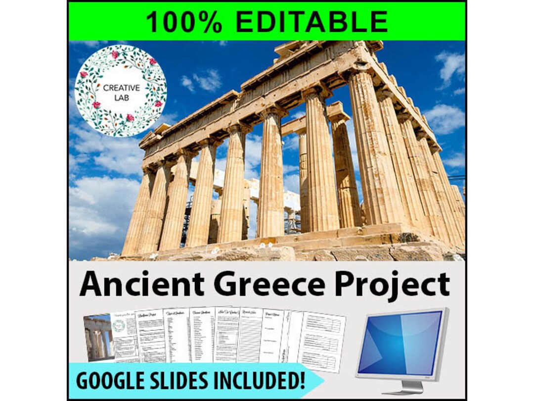 Ancient Greece Research Project - 100% Editable // Printable Teaching ...