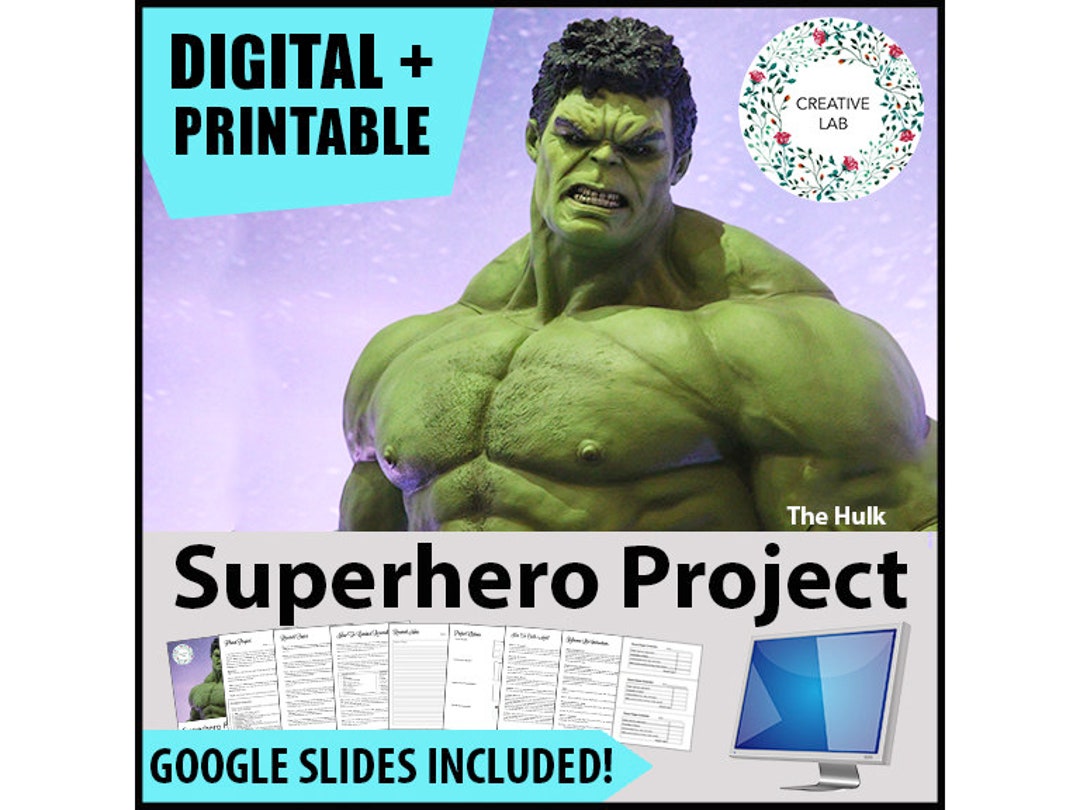 Superhero Research Project // Printable Teaching Resource // No Prep ...