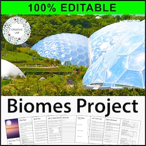Biomes Research Project - PBL - 100% Editable // Printable Teaching ...
