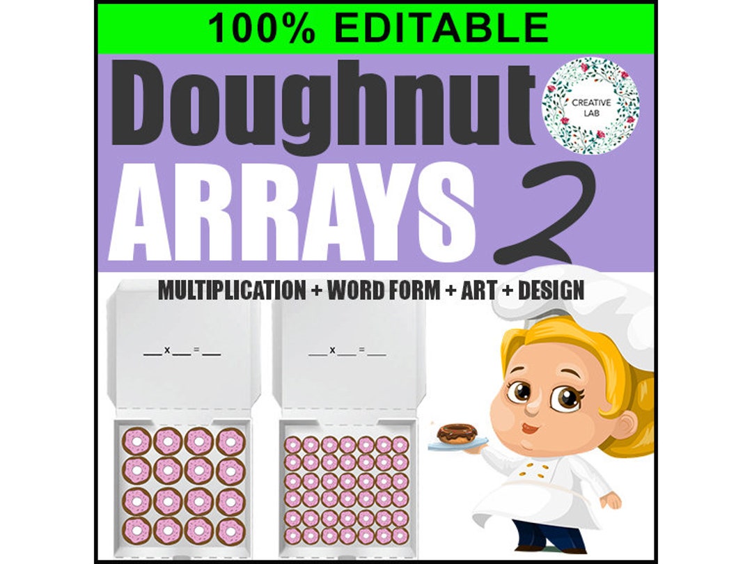 Math Multiplying Donut Arrays 2 - Single Digit Multiplication - 100% ...