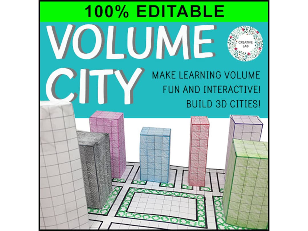 Volume City - Geometrocity Project - 100% Editable // Printable ...