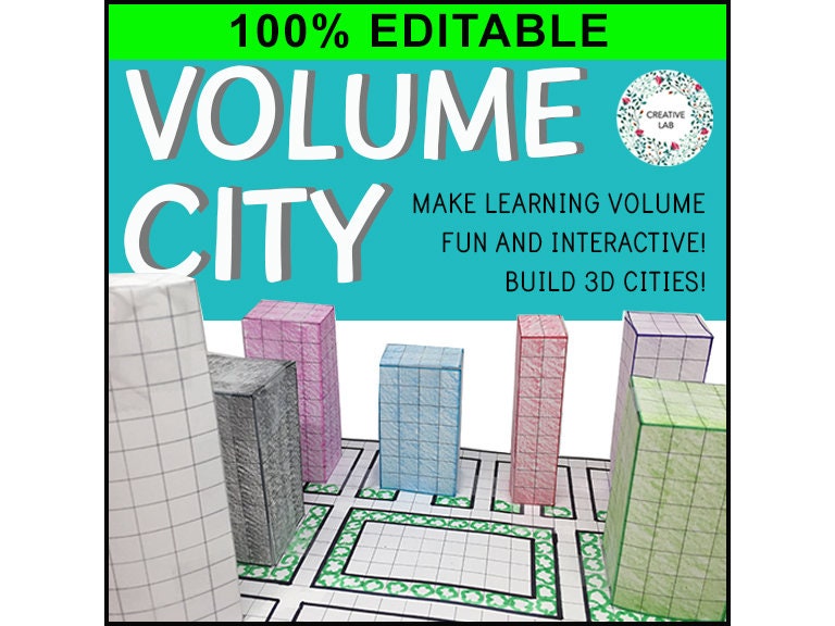 Volume City - Geometrocity Project - 100% Editable // Printable ...