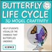 Butterfly Life Cycle - 3D Model Craft Activity // Printable Teaching ...