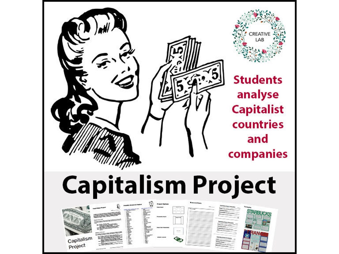 Capitalism Research Project - PBL // Printable Teaching Resource // No ...