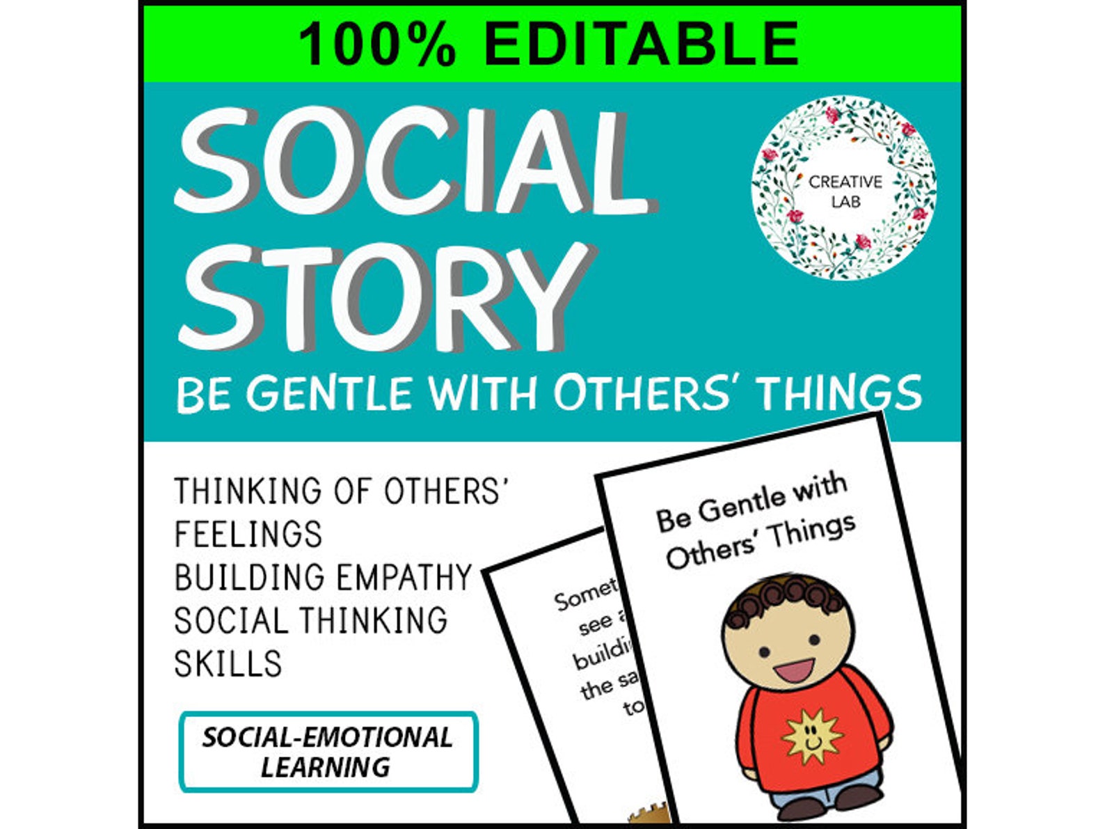 Behavior Social Story Destructive Behaviour 100% Editable // Printable ...