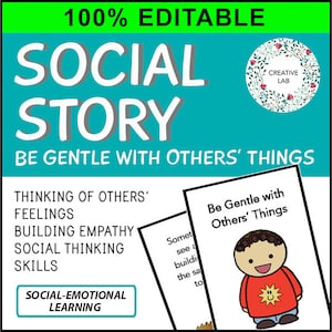 Behavior Social Story - Destructive Behaviour - 100% Editable ...
