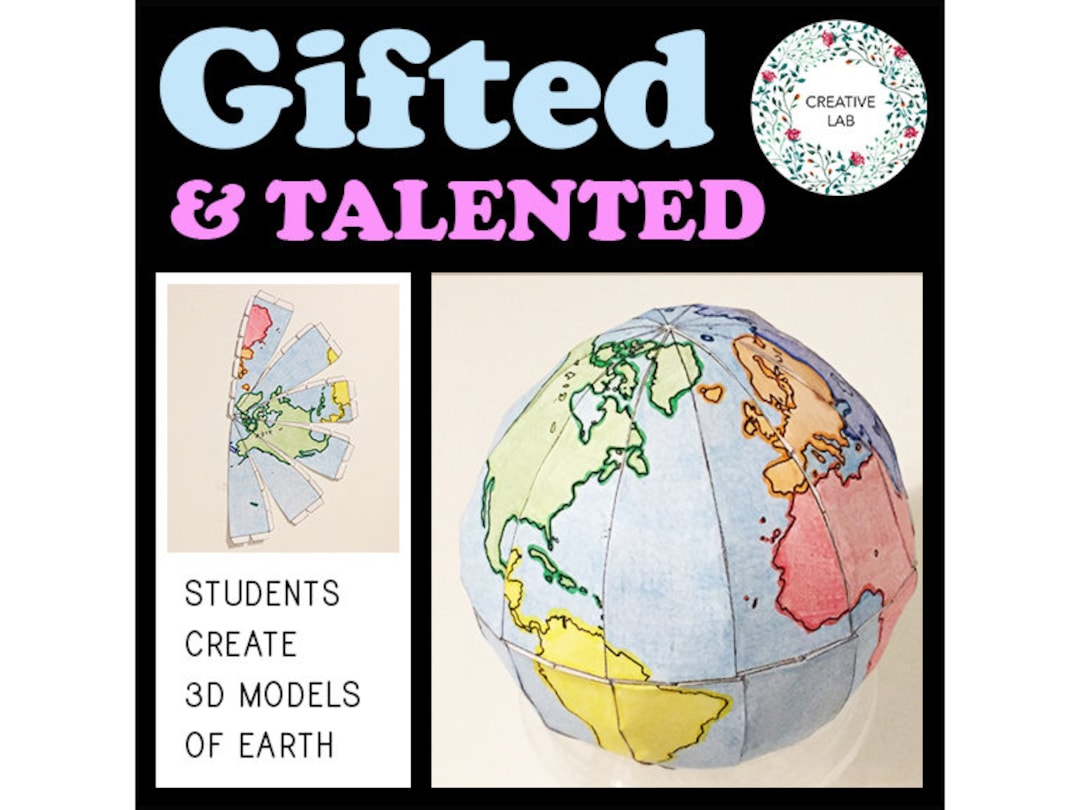 Mapping Craft Activity - 3D Globe - Gifted & Talented Map // Printable ...