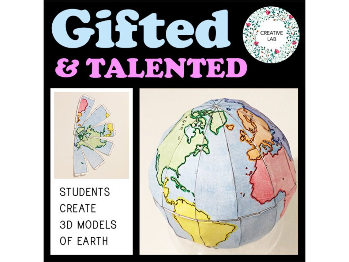 Mapping Craft Activity - 3D Globe - Gifted & Talented Map // Printable ...