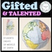 Mapping Craft Activity - 3D Globe - Gifted & Talented Map // Printable ...