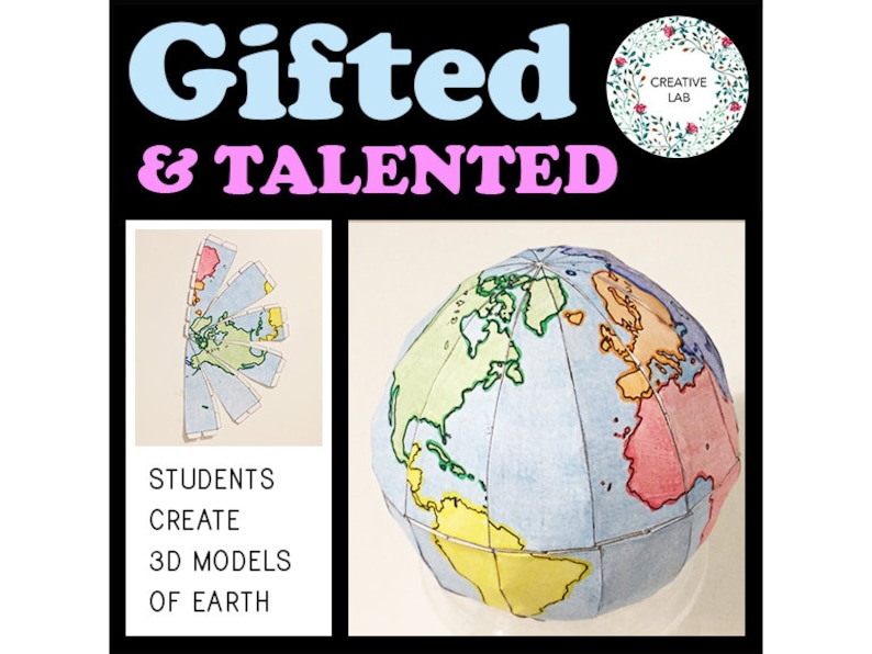 Mapping Craft Activity - 3D Globe - Gifted & Talented Map // Printable ...