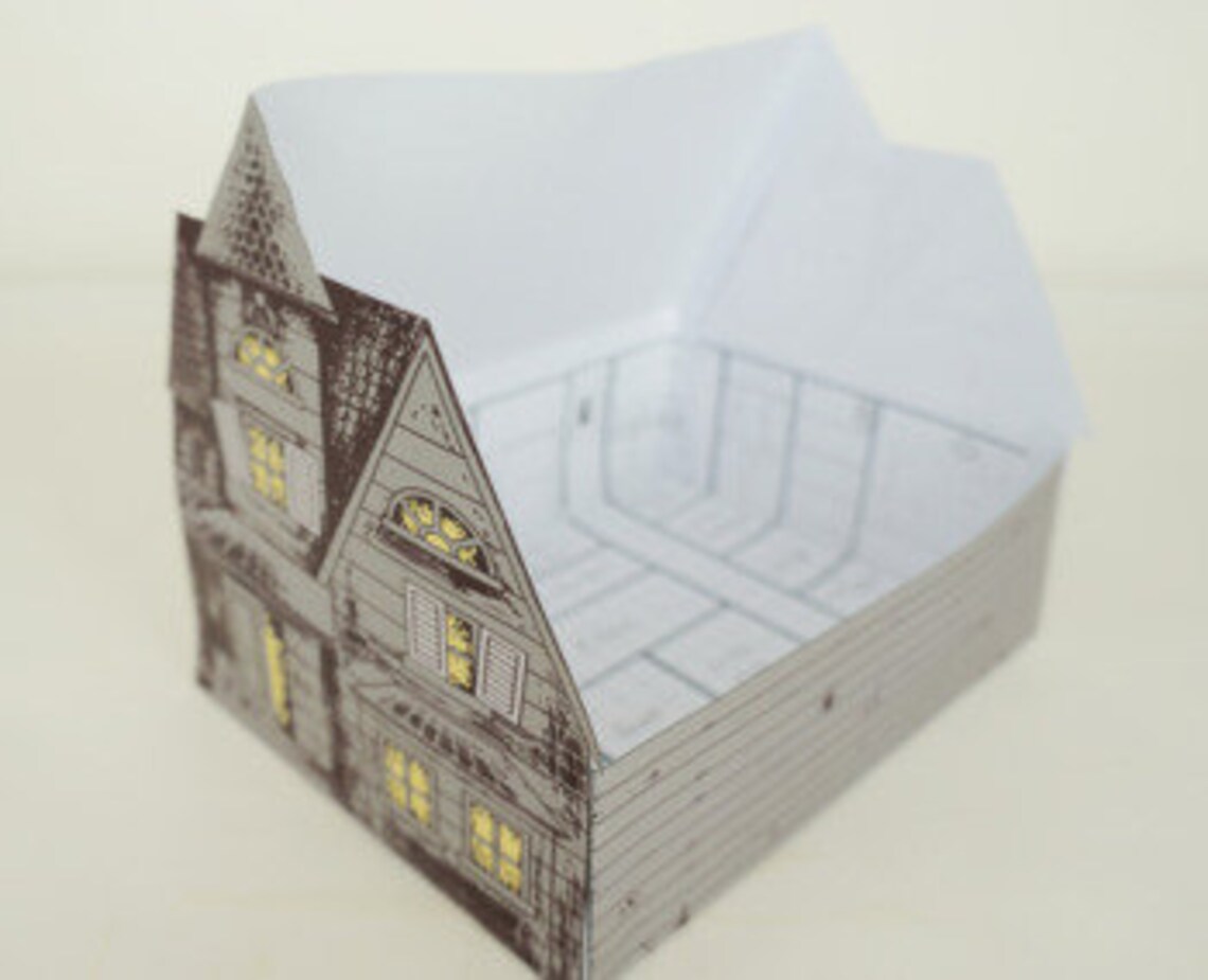 Math Craft Build a Halloween Haunted House 100% Editable // Printable ...