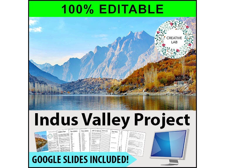 Indus Valley Civilization Research Project - 100% Editable // Printable ...