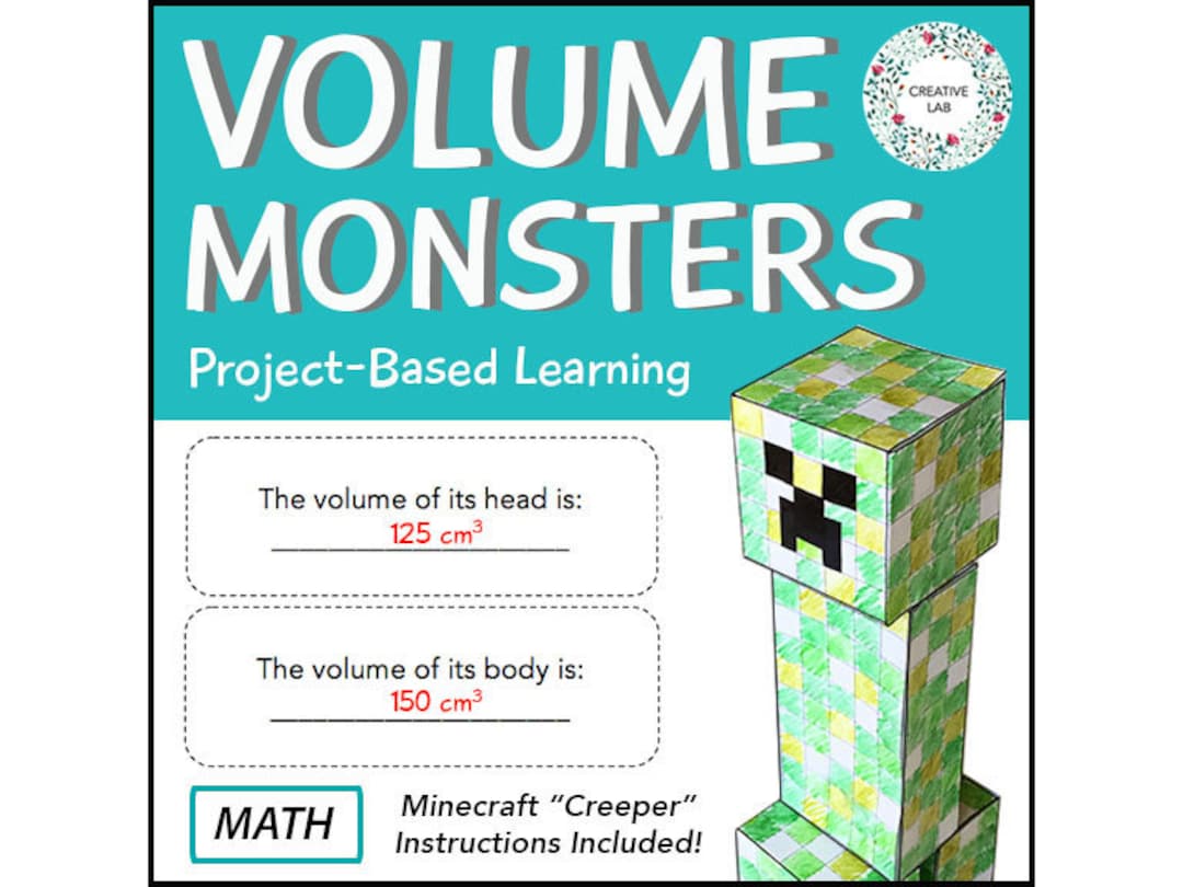 Volume Monsters Project - Math - PBL // Printable Teaching Resource ...