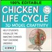 Chicken Life Cycle 3D Model Craft Activity 100% Editable // Printable ...