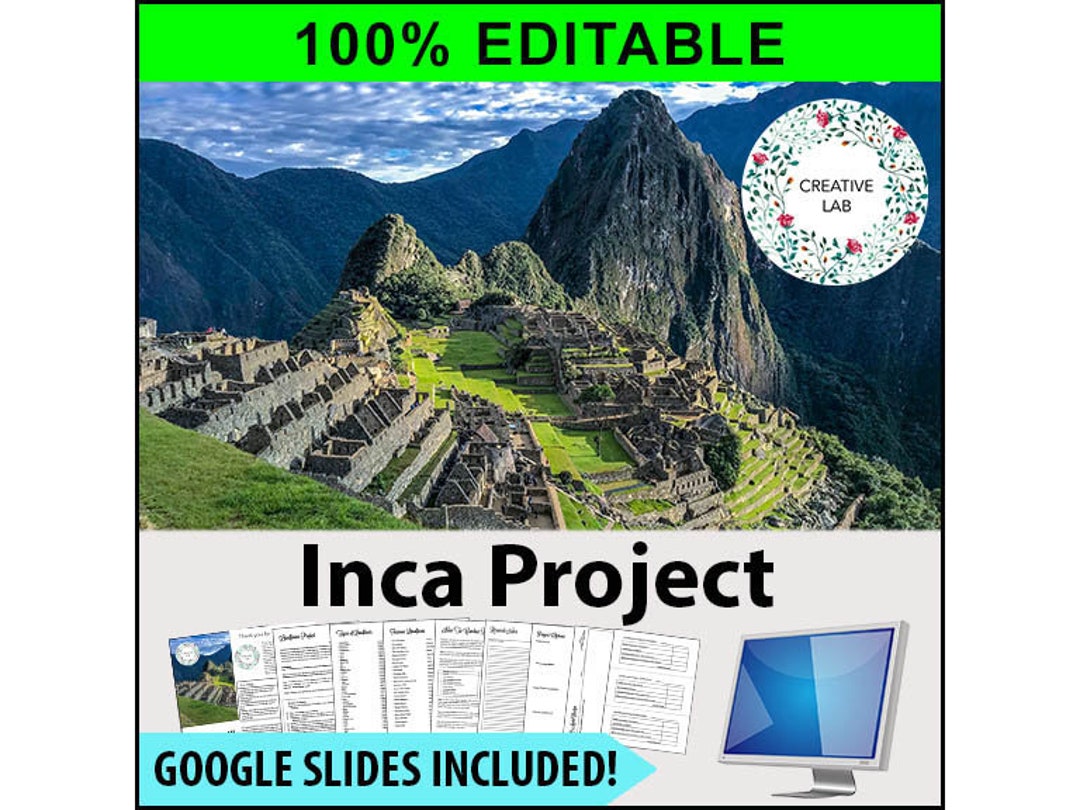 Ancient Inca Research Project - 100% Editable // Printable Teaching ...