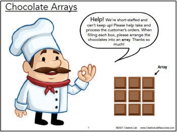 Chocolate Arrays Single Digit Multiplication PBL // - Etsy