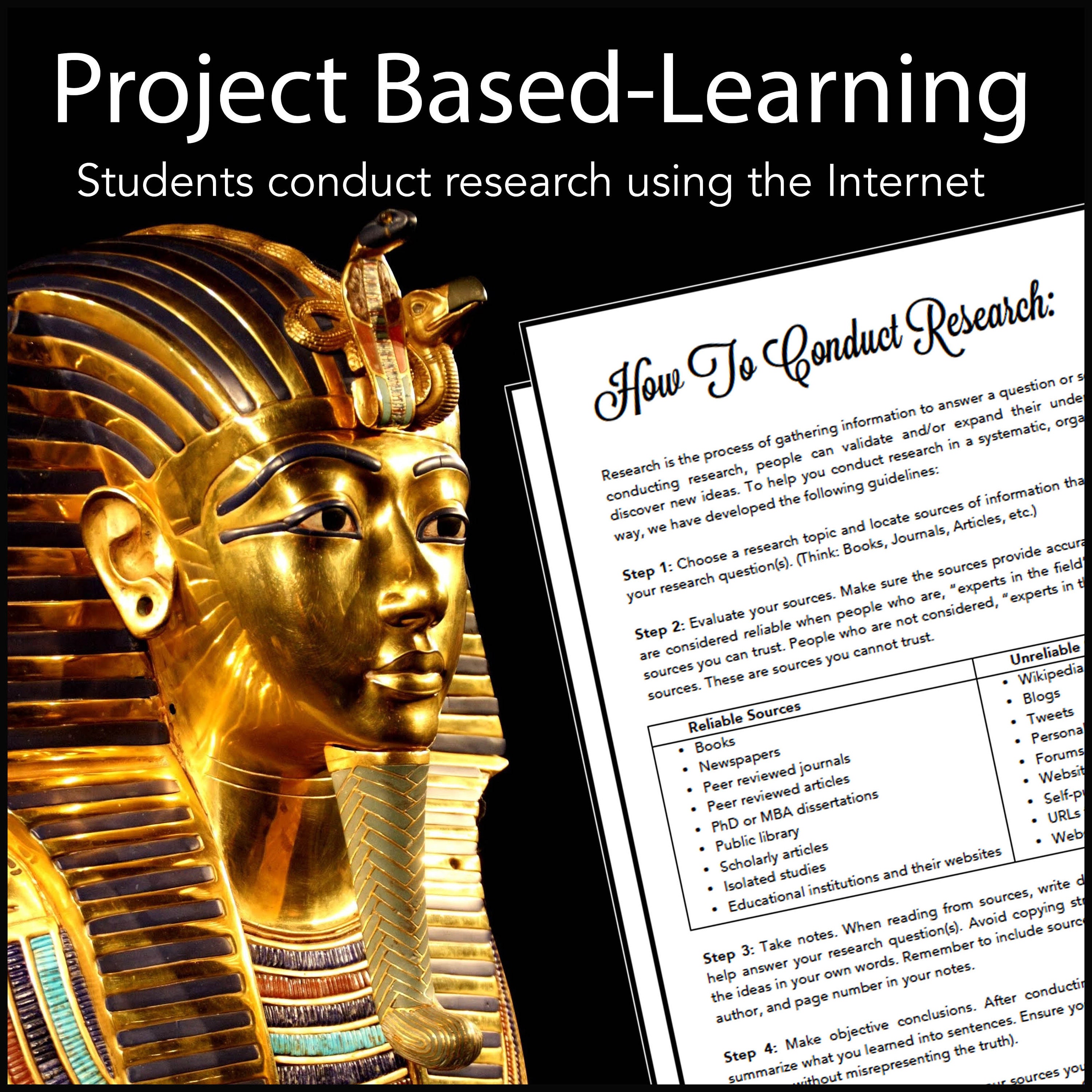 Ancient Egypt Research Project PBL // Printable Teaching Resource // No ...