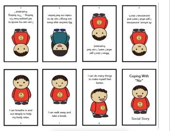 Behaviour Social Story Mini Book - Coping With No - 100% Editable ...