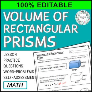 Volume of Rectangular Prisms - Lesson & Practice Questions - 100% ...