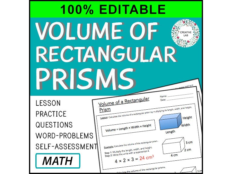 Volume of Rectangular Prisms - Lesson & Practice Questions - 100% ...