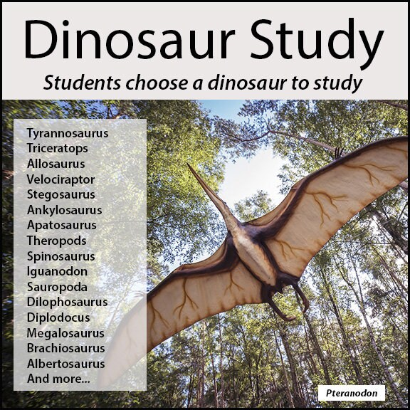 Dinosaur Research Project - PBL Project Based Learning // Printable ...