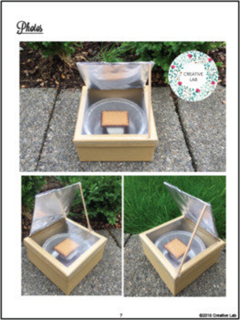Solar Cooker Ovens Thermal Energy Transfer // Printable Teaching ...