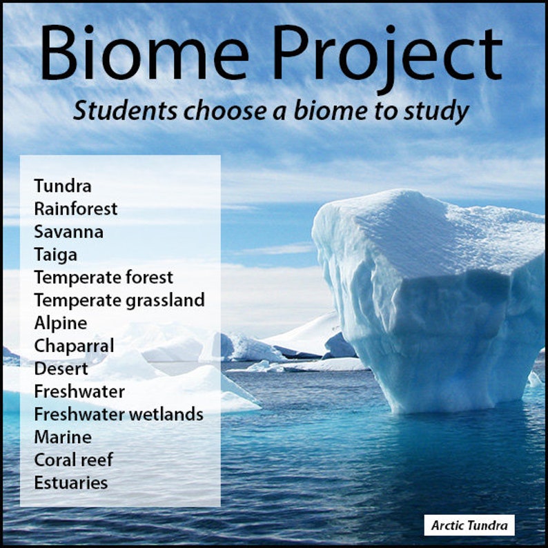 Biomes Research Project - PBL // Printable Teaching Resource // No Prep ...