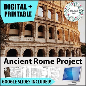 Ancient Rome Research Project PBL // Printable Teaching Resource // No ...