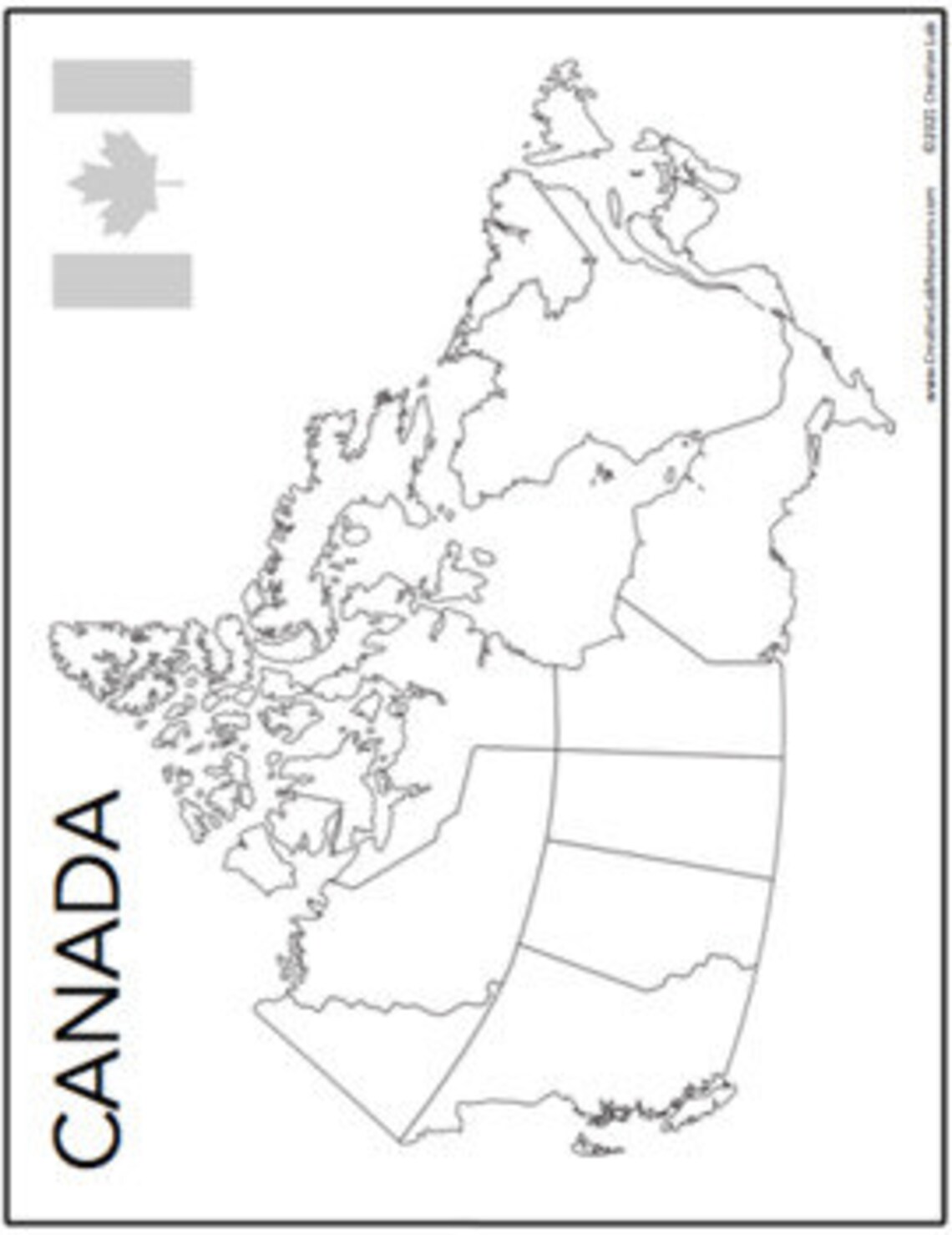 Canadian Province Maps & Canada Map // Printable Teaching Resource ...