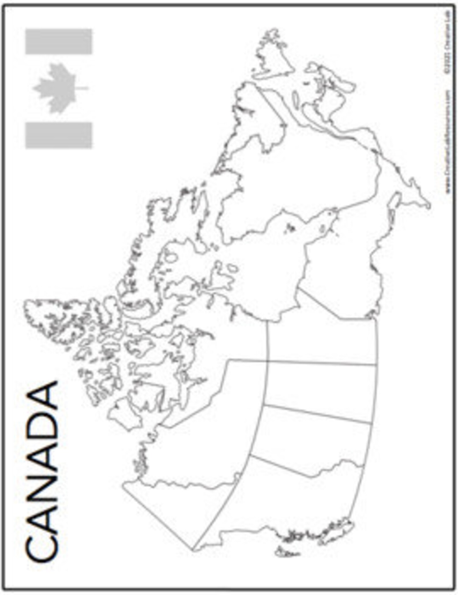 Canadian Province Maps & Canada Map // Printable Teaching Resource ...