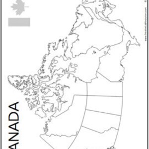 Canadian Province Maps & Canada Map // Printable Teaching Resource ...
