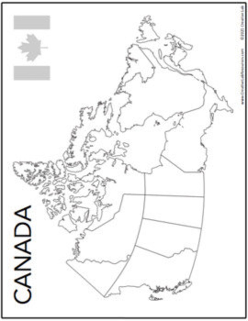 Canadian Province Maps & Canada Map // Printable Teaching Resource ...