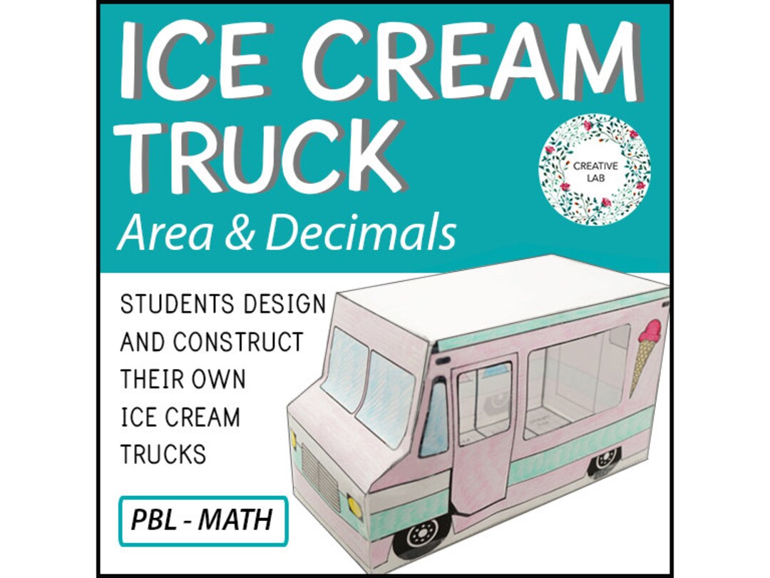 Math Craft Multiplying Decimals Project - Design an Ice Cream Truck ...