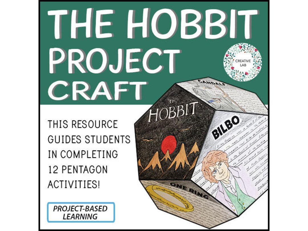 The Hobbit - Book Novel Study Project Craft - PBL Project Based ...