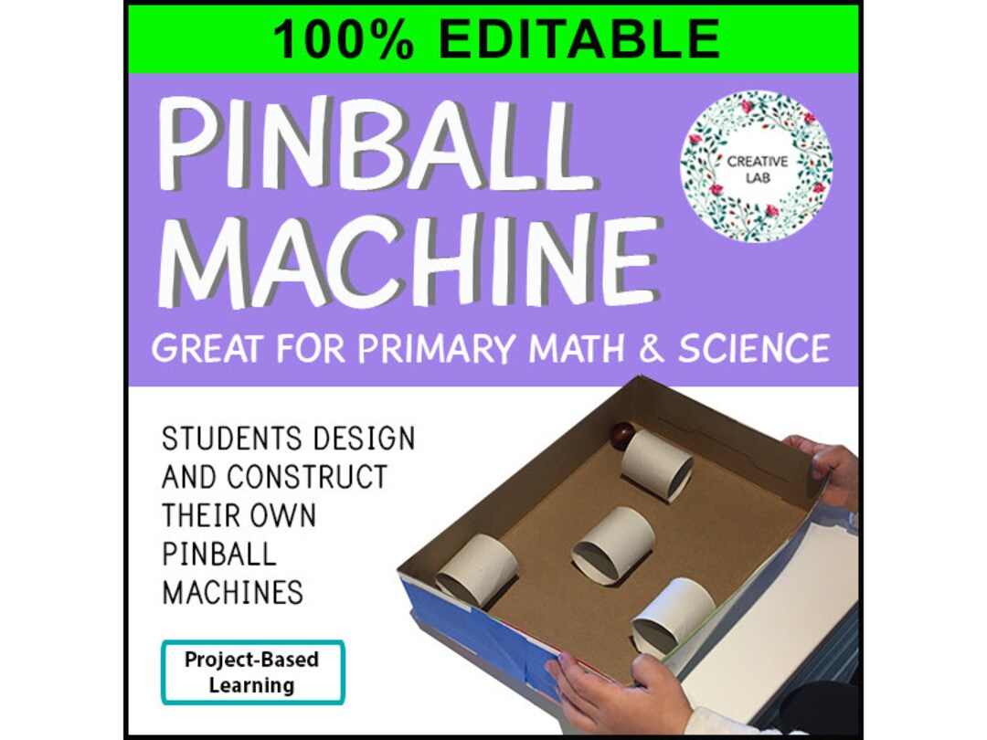 Pinball Machine Primary STEM 100% Editable - Etsy