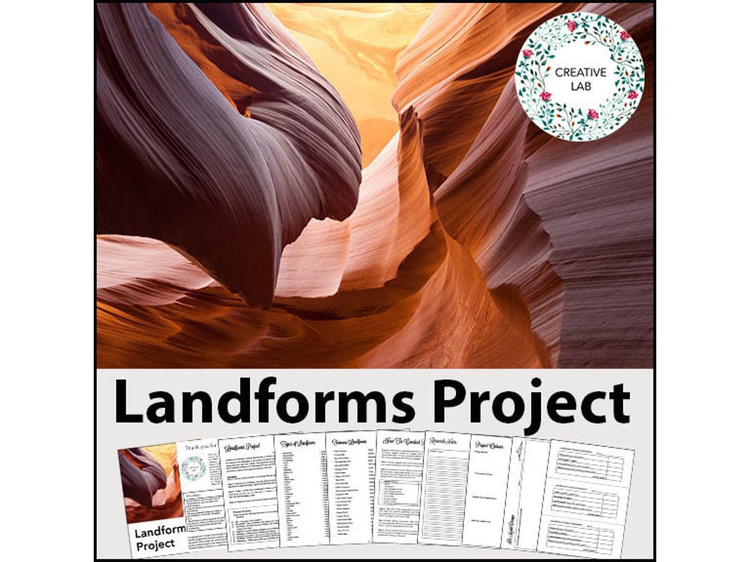 Landforms Research Project - Etsy