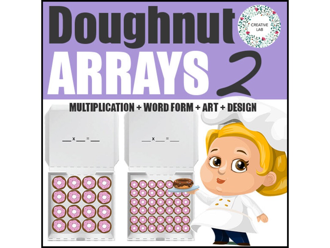 Math Multiplying Donut Arrays 2 - Single Digit Multiplication ...