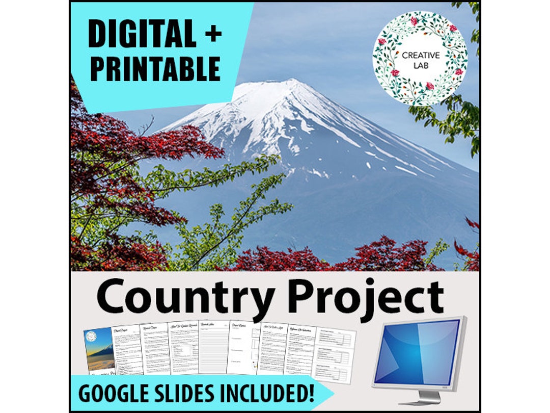 Country Research Project - PBL Project Based Learning // Printable ...