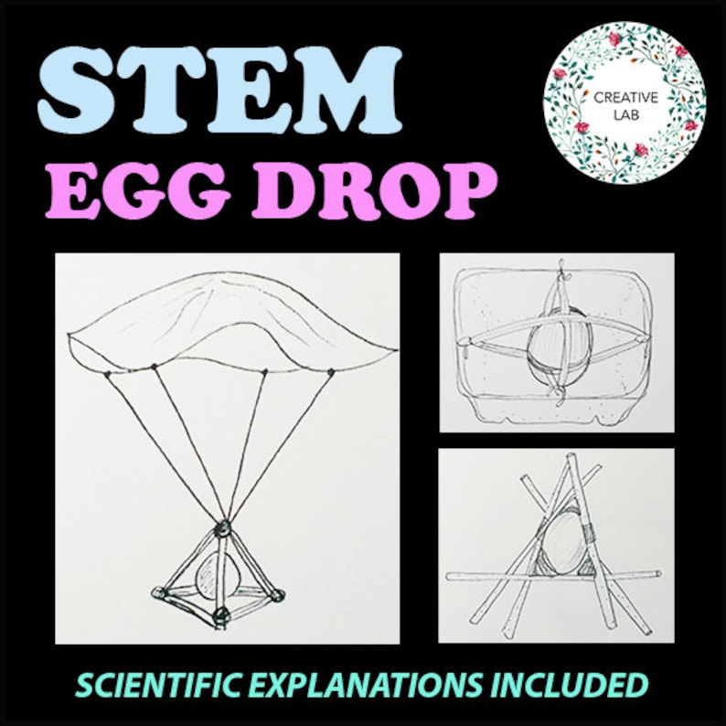 Egg Drop Contest STEM Challenge 100% Editable// Printable Teaching ...