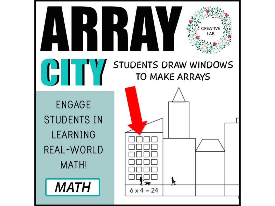 Array City - Multiplication Math Printable Worksheets // Printable ...